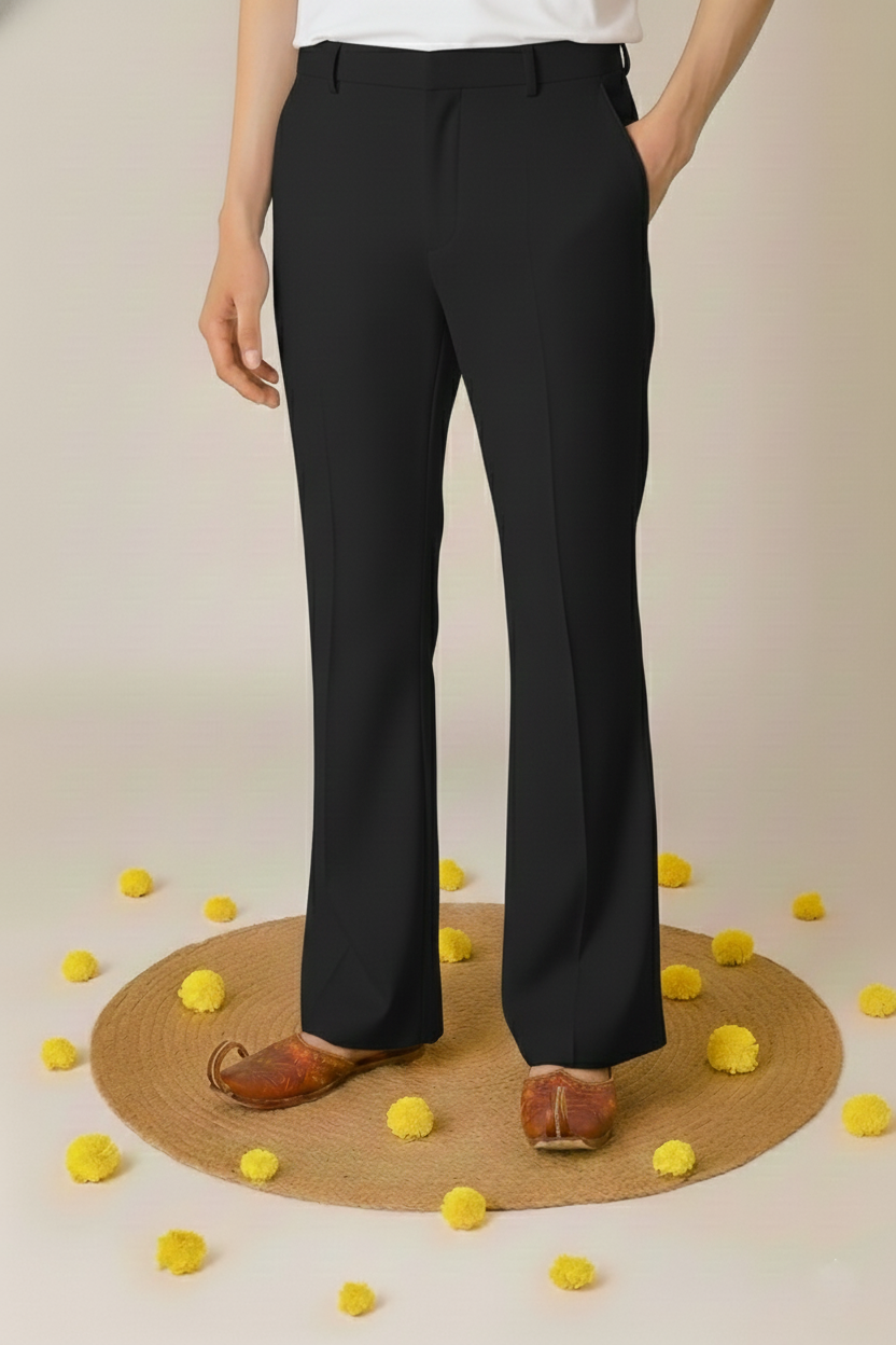 BLACK BELL BOTTOM PAJAMA FOR MEN – shriimant